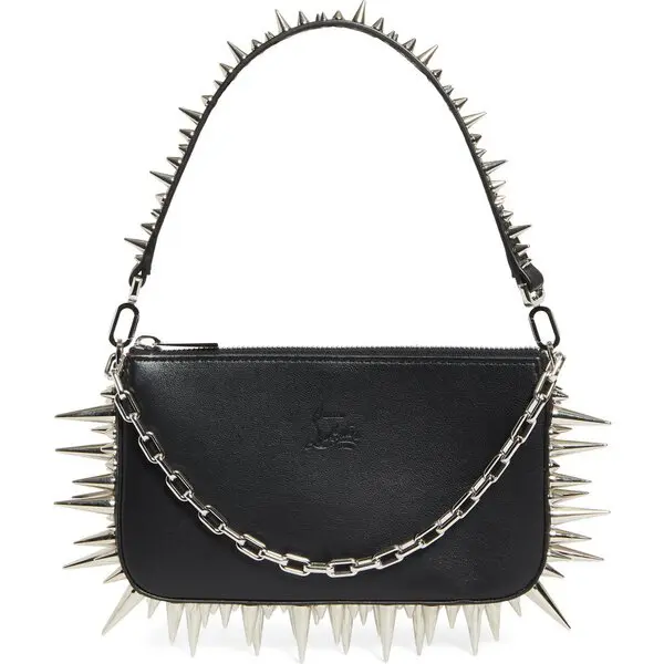 Christian Louboutin Loubila Spike Leather Shoulder Bag - Bk65
